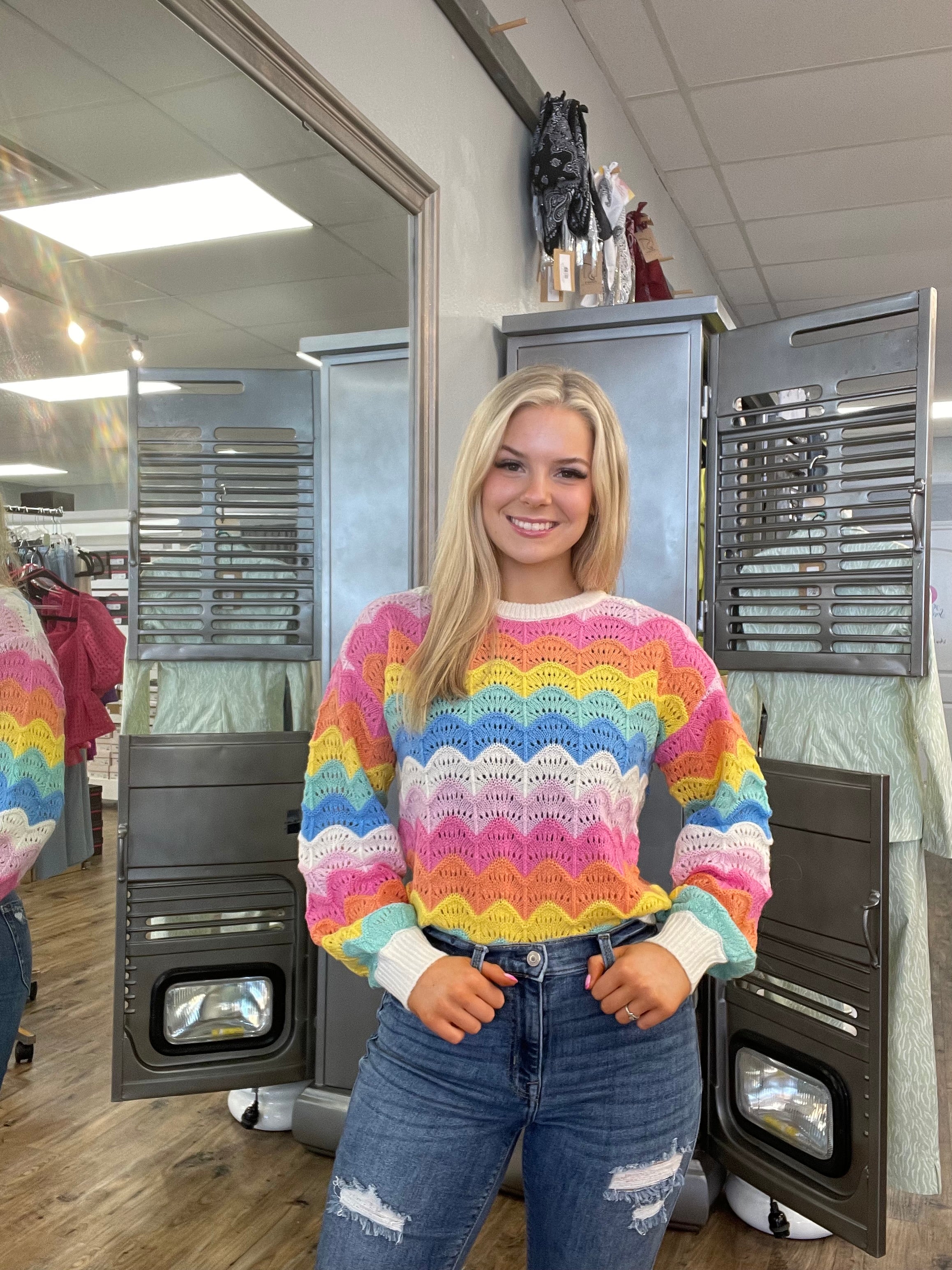 Over the Rainbow Sweater – Sloan’s Formals & Boutique